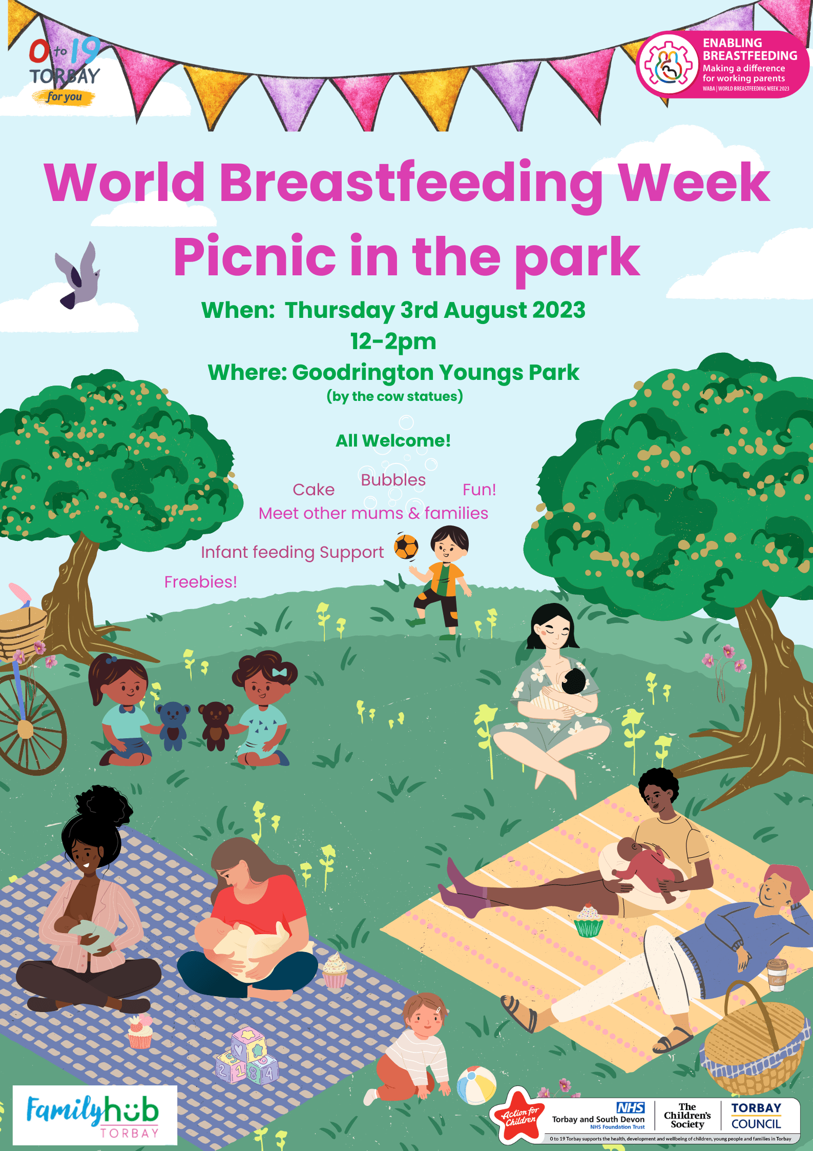 Picnic in the park – world breastfeeding week - Family Hub
